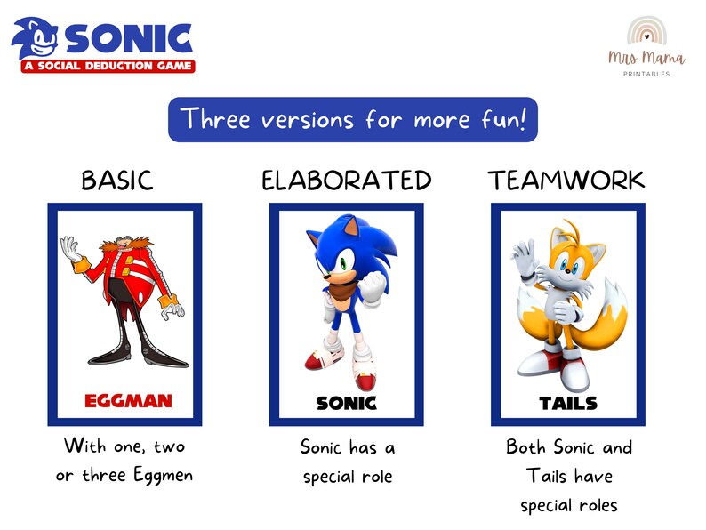 Sonic the Hedgehog, Printable Game, Fun Game, Family, Friends Fun, Game ...