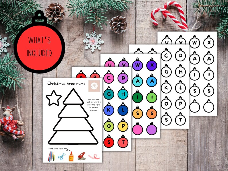 Printable Christmas Activity, Christmas Craft Kids, Make an Ornament ...