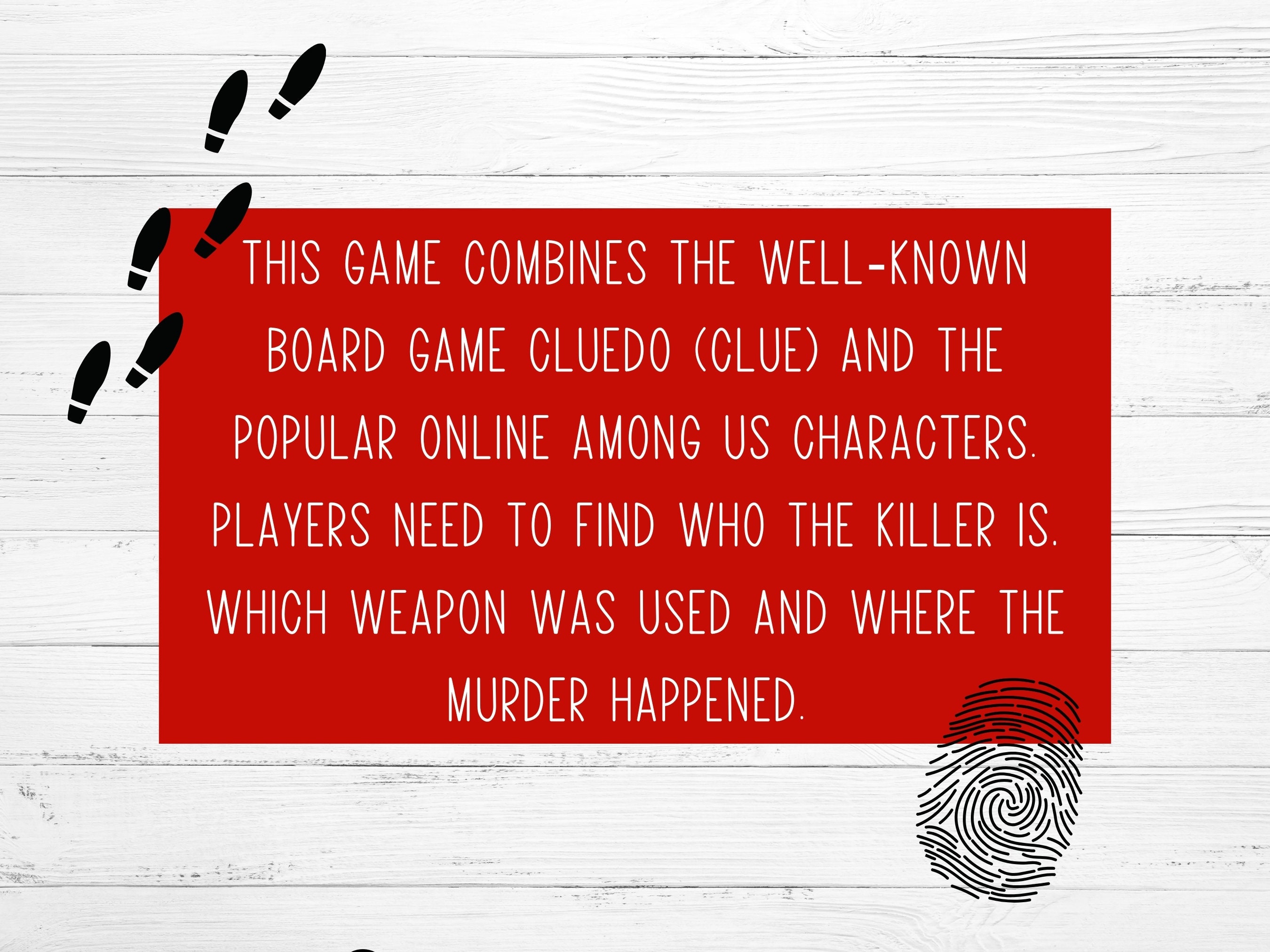 Among Us, Cluedo, Clue, Printable Game, Card Game, Fun Game, Family ...
