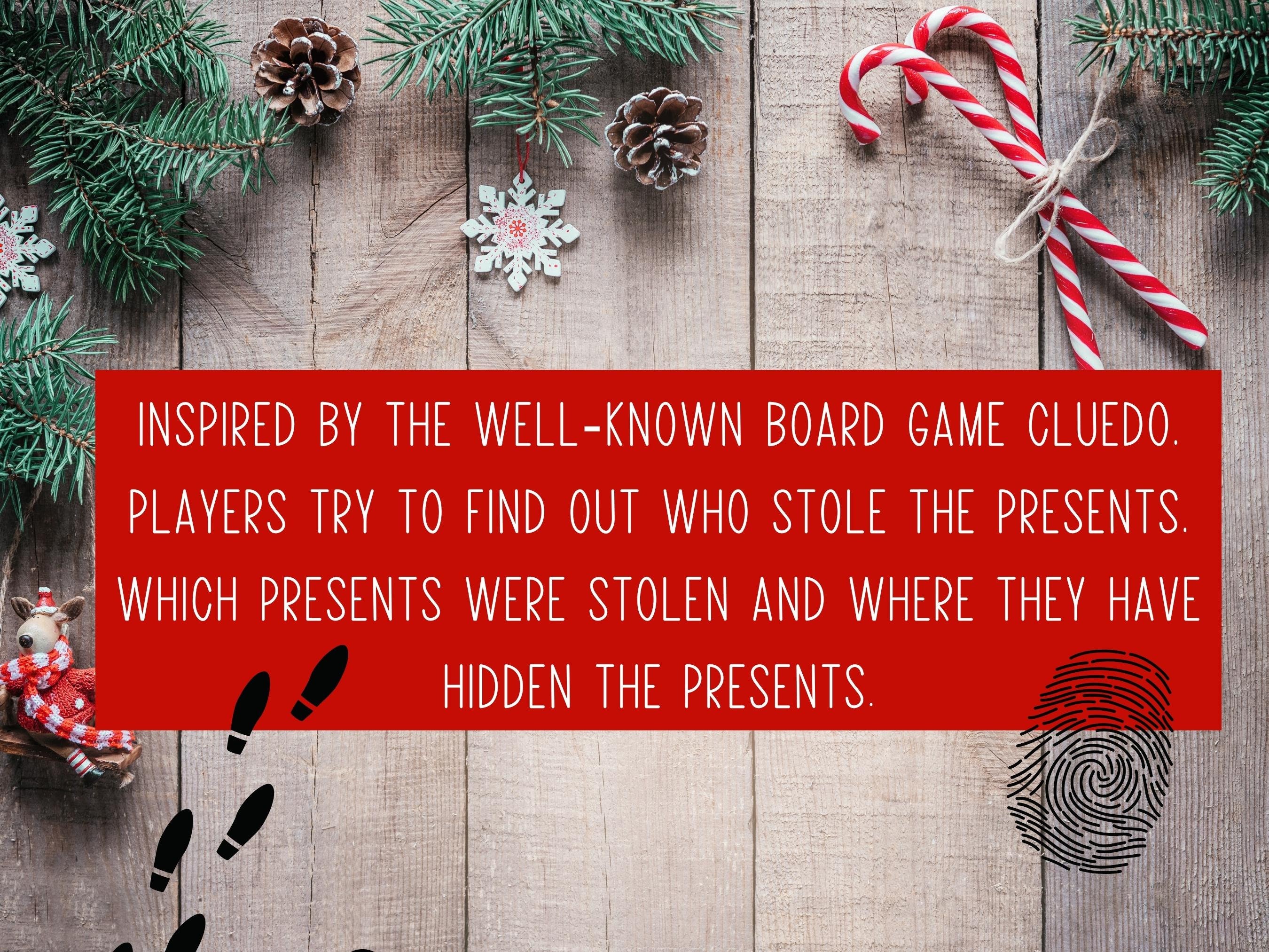 Printable Mystery Game, Christmas Whodunit, Family Game, Holiday Cluedo ...