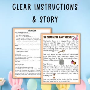 Easter Escape Room Printable Game for Kids / Fun Easter Activity for ...