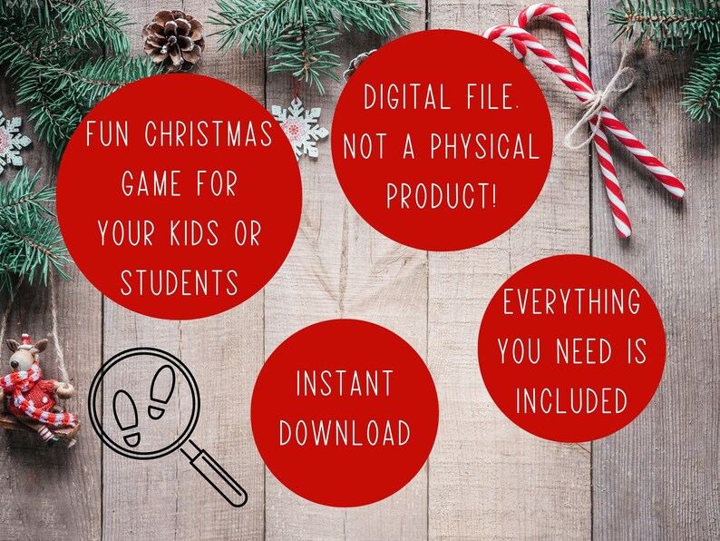 Printable Mystery Game, Christmas Whodunit, Family Game, Holiday Cluedo ...