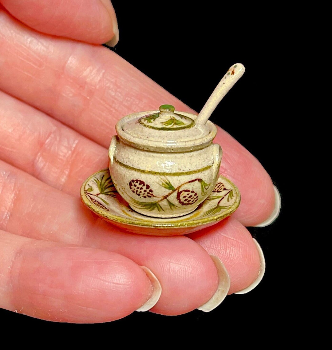 LAST IGMA Jane Graber Pottery HTF Pine Cone Soup Tureen dollhouse ...