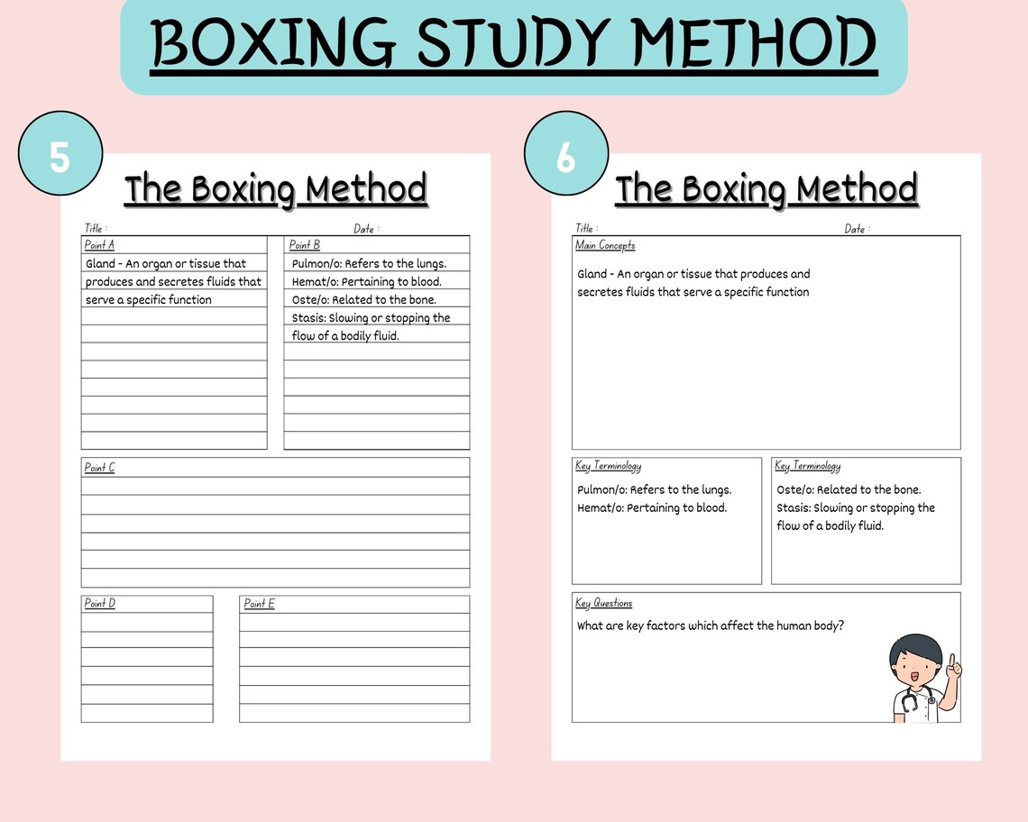 A4 Printable Study Planner | Cornell Study Planner | the Boxing Study ...