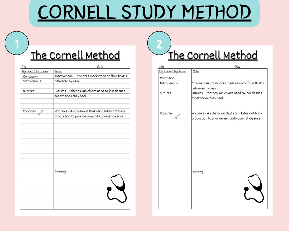 A4 Printable Study Planner | Cornell Study Planner | the Boxing Study ...