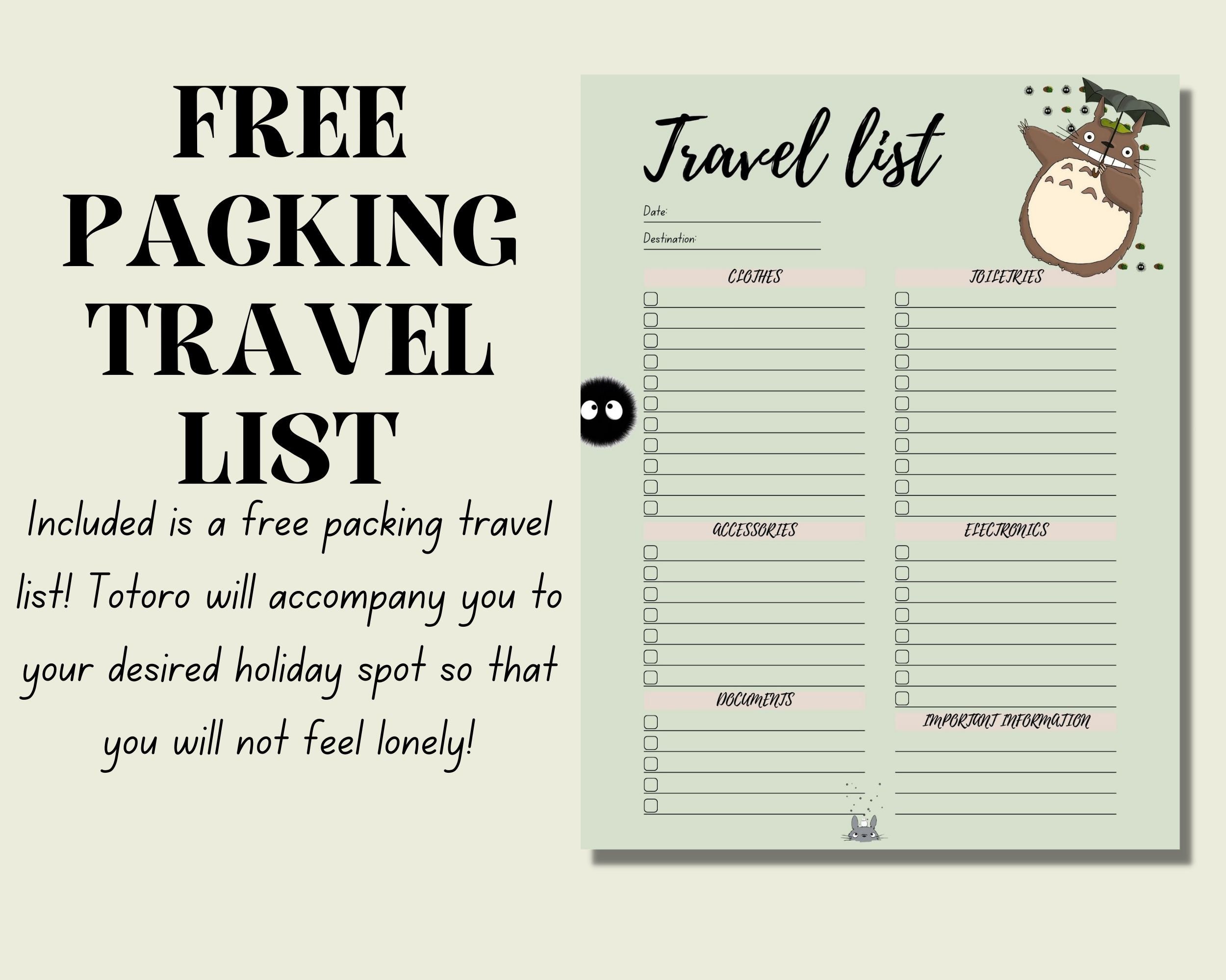Totoro Weekly & Daily Planner Task Tracker Evernotes Planner Goal ...
