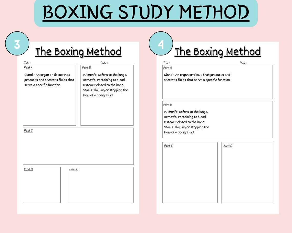 A4 Printable Study Planner | Cornell Study Planner | the Boxing Study Planner - Etsy