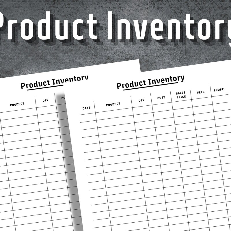 Product Inventory Tracker - Etsy