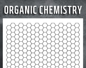 Organic Chemistry Hexagonal Graph Paper - Etsy