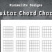 Guitar Chord Chart Guitar Tab Paper Music Sheet Guitar - Etsy