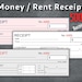 Money or Rent Receipt, Printable Receipt, 5000 Receipts, Rent Receipt ...