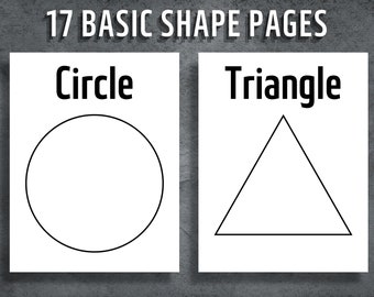 Basic Shape Pages - Etsy