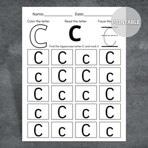Alphabet Worksheets, Find the Uppercase Letters, Printable Alphabet ...