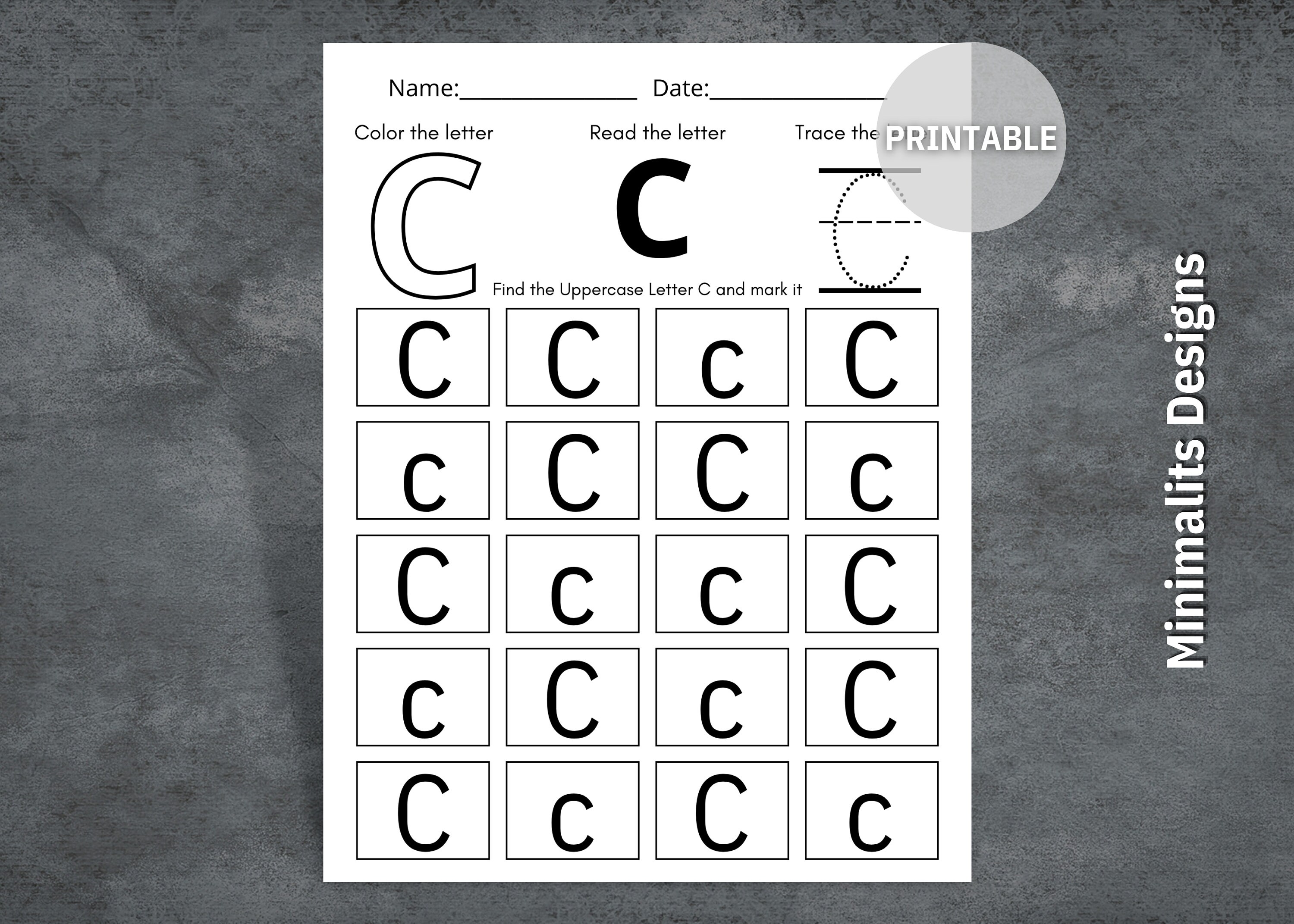 Alphabet Worksheets, Find the Uppercase Letters, Printable Alphabet ...
