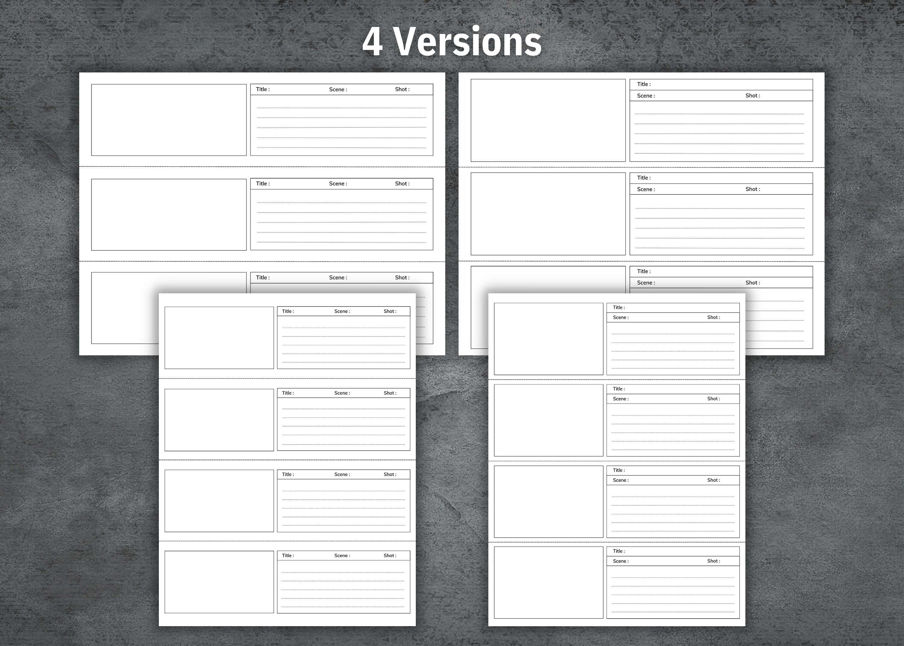 Storyboard Template, Film Planner, Video Planner, Animators & Motion ...