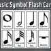 Music Symbol Flash Cards, Printable Music Notation Flash Cards, Musical ...