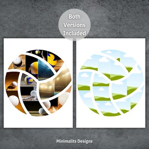Volleyball Photo Collage, Editable Canva Template, Volleyball Canva ...