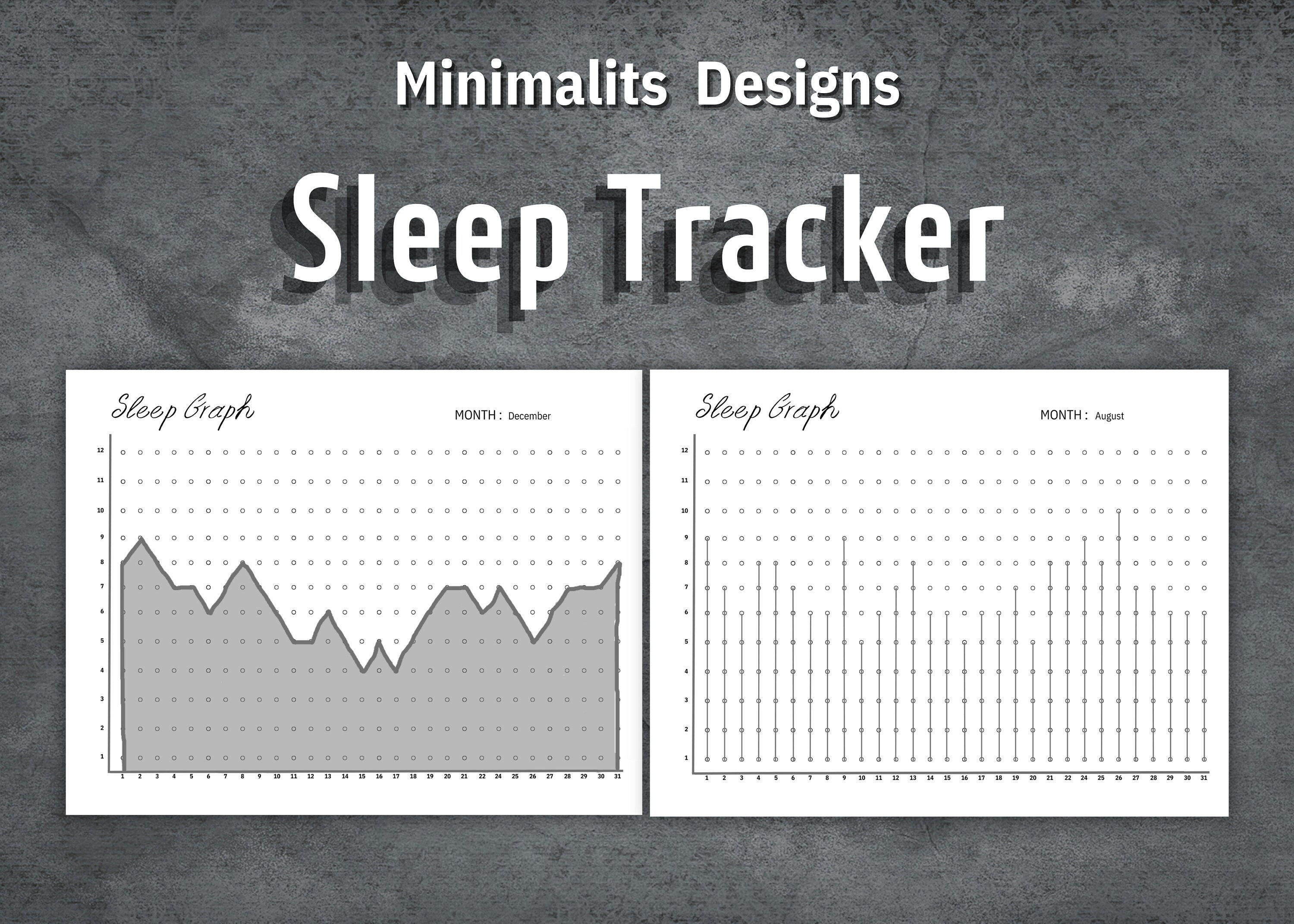Sleep Tracker, Sleep Chart, Printable Sleep Graph, Sleep Journal ...