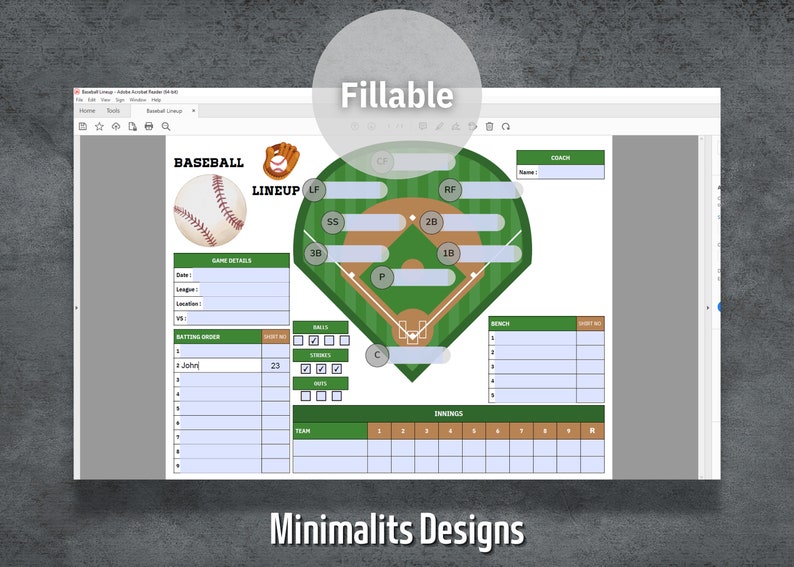 Baseball Lineup, Baseball Lineup Maker, Baseball Game Day Strategy ...