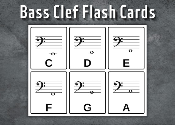 Online Flash Cards Bass Clef Bass Clef Staff War Music Card Game For