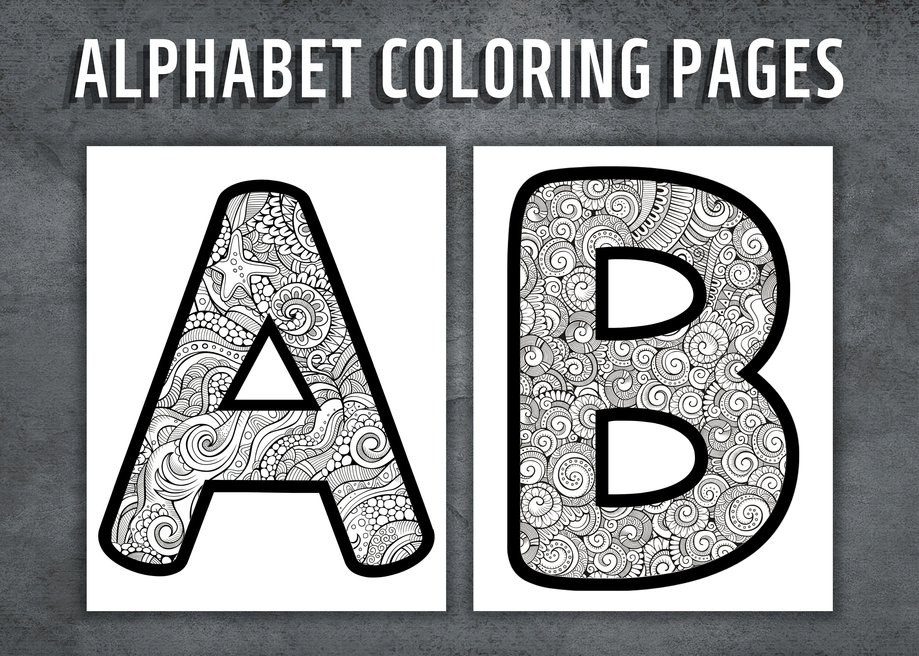 Alphabet Coloring Pages, Uppercase Letters, Printable Alphabet, Letter ...