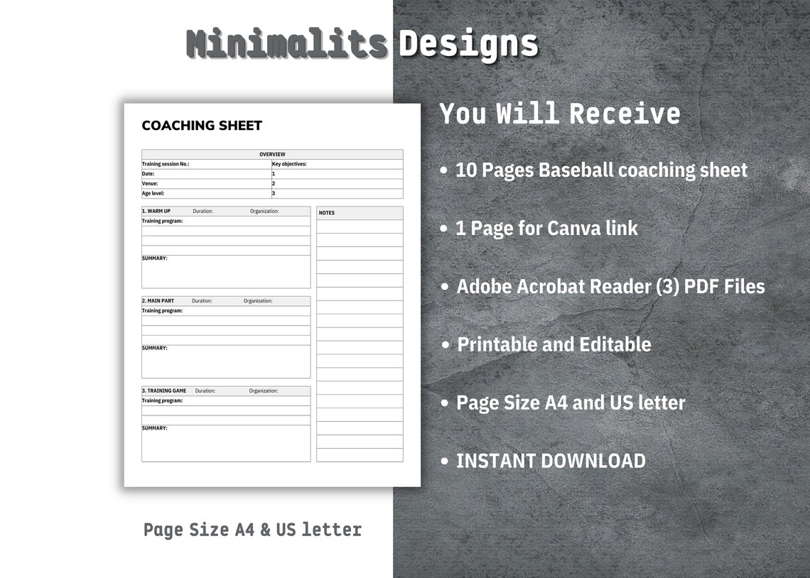 Baseball Coaching Sheet, Baseball Practice Plan, Baseball Game Day ...