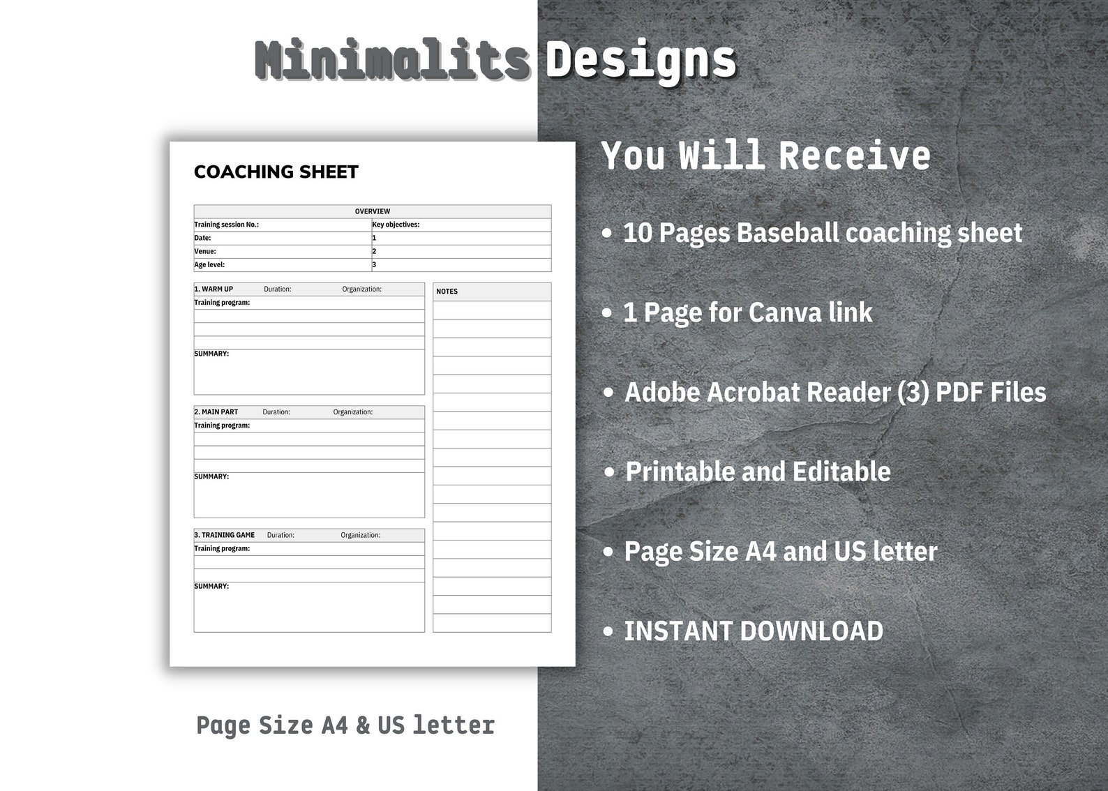 Baseball Coaching Sheet, Baseball Practice Plan, Baseball Game Day ...