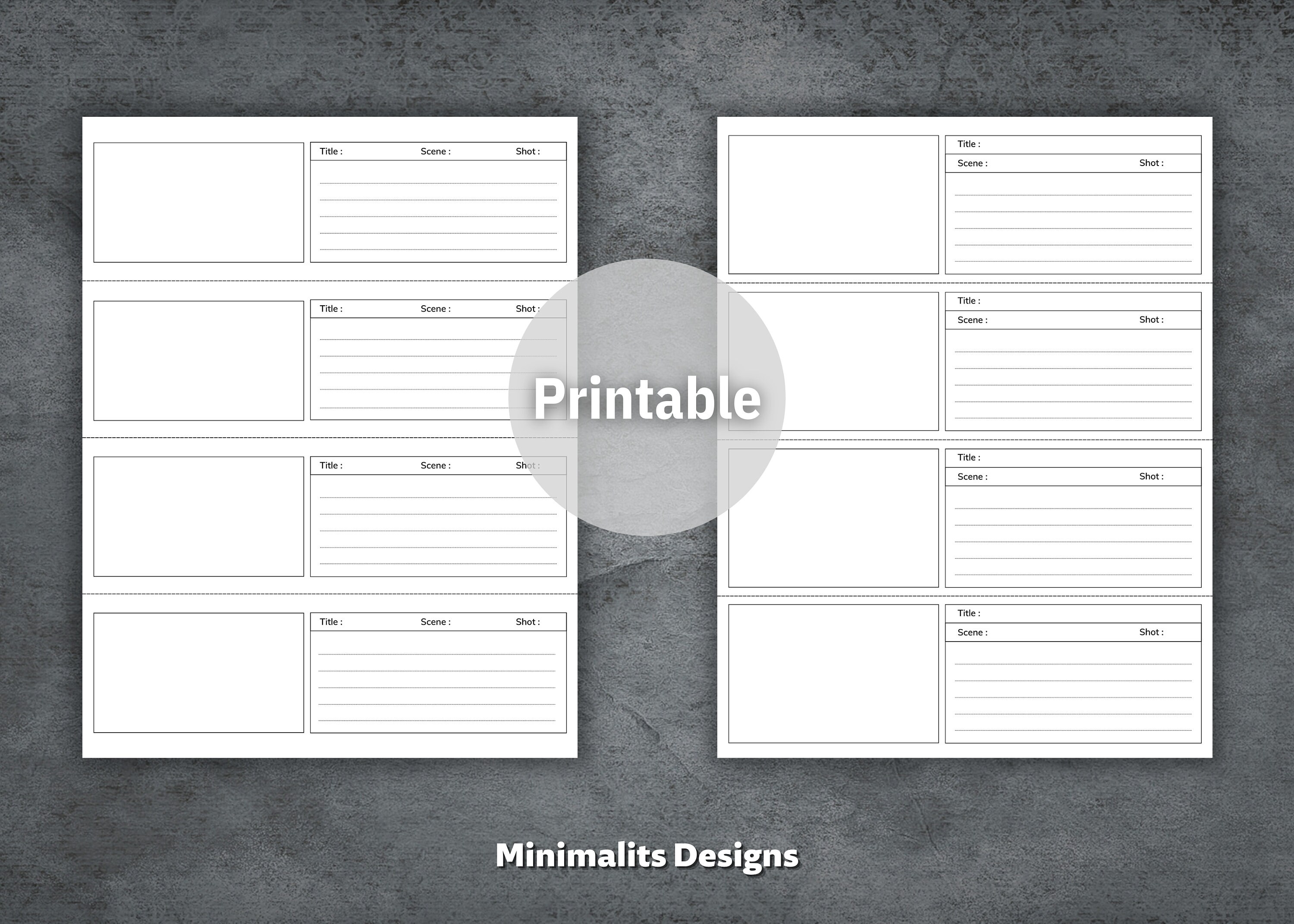 Storyboard Template, Film Planner, Video Planner, Animators & Motion ...