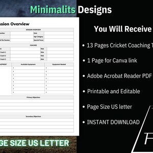 Cricket Coaching Template, Cricket Practice Plan, Cricket Game Day ...