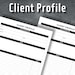 Client Profile Template, Client Information, Customer Information ...