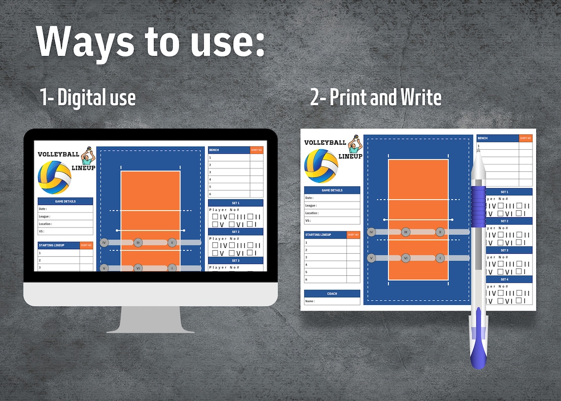 Volleyball Lineup, Volleyball Lineup Maker, Volleyball Game Day ...