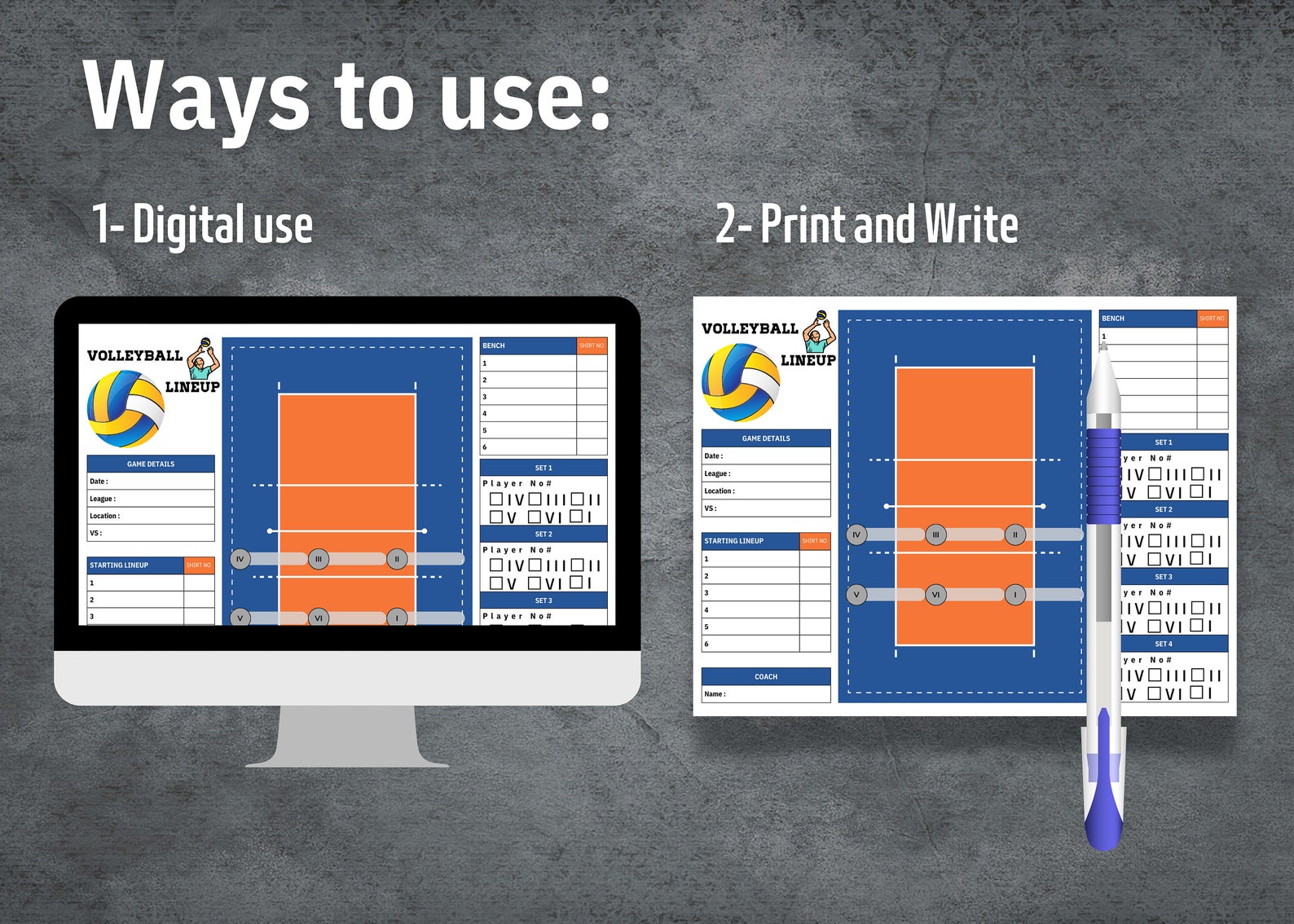 Volleyball Lineup, Volleyball Lineup Maker, Volleyball Game Day ...