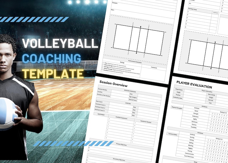 Volleyball Coaching Template, Volleyball Practice Plan, Volleyball Game ...