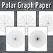 Polar Graph Paper, Printable Circular Graph Paper, Circular Grid Paper ...