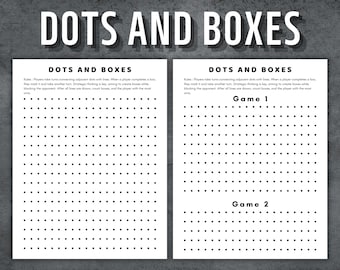Printable Dots and Boxes Sheets, Games, Worksheet, Coloring, Busy ...