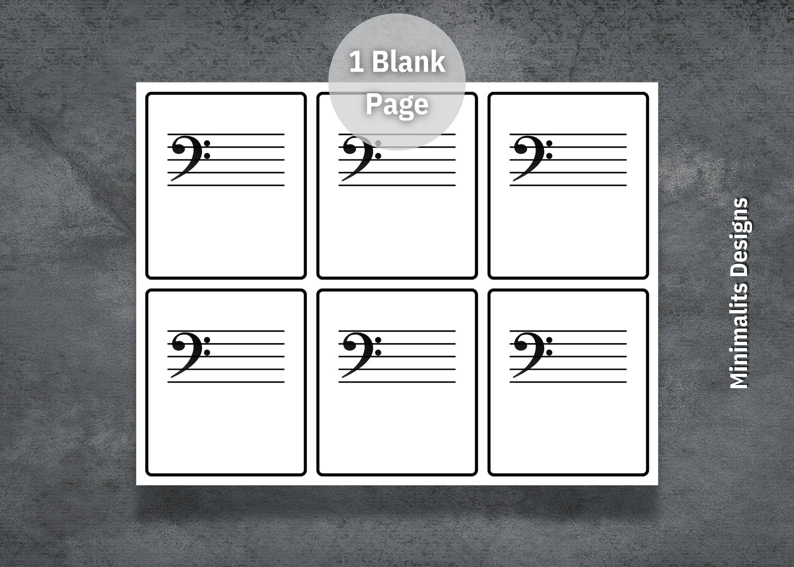 Bass Clef Flash Cards, Printable Music Note Flash Cards, Bass Clef ...