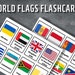 World Flags Flash Cards, Printable Flashcards, United Nations Countries ...