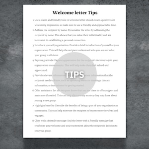Welcome Letter, Greeting Letter, New Employee Welcome Letter, Printable ...