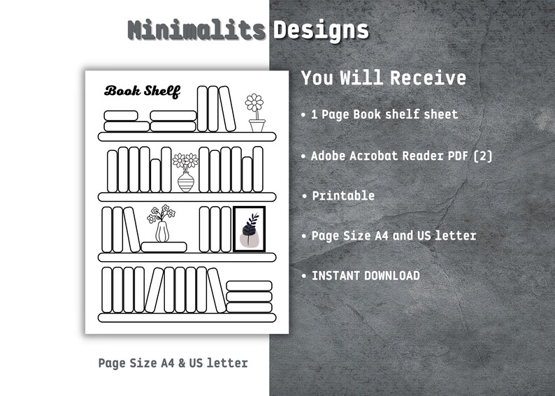 Bookshelf Reading Chart Reading Log Bookshelf Tracker Book - Etsy