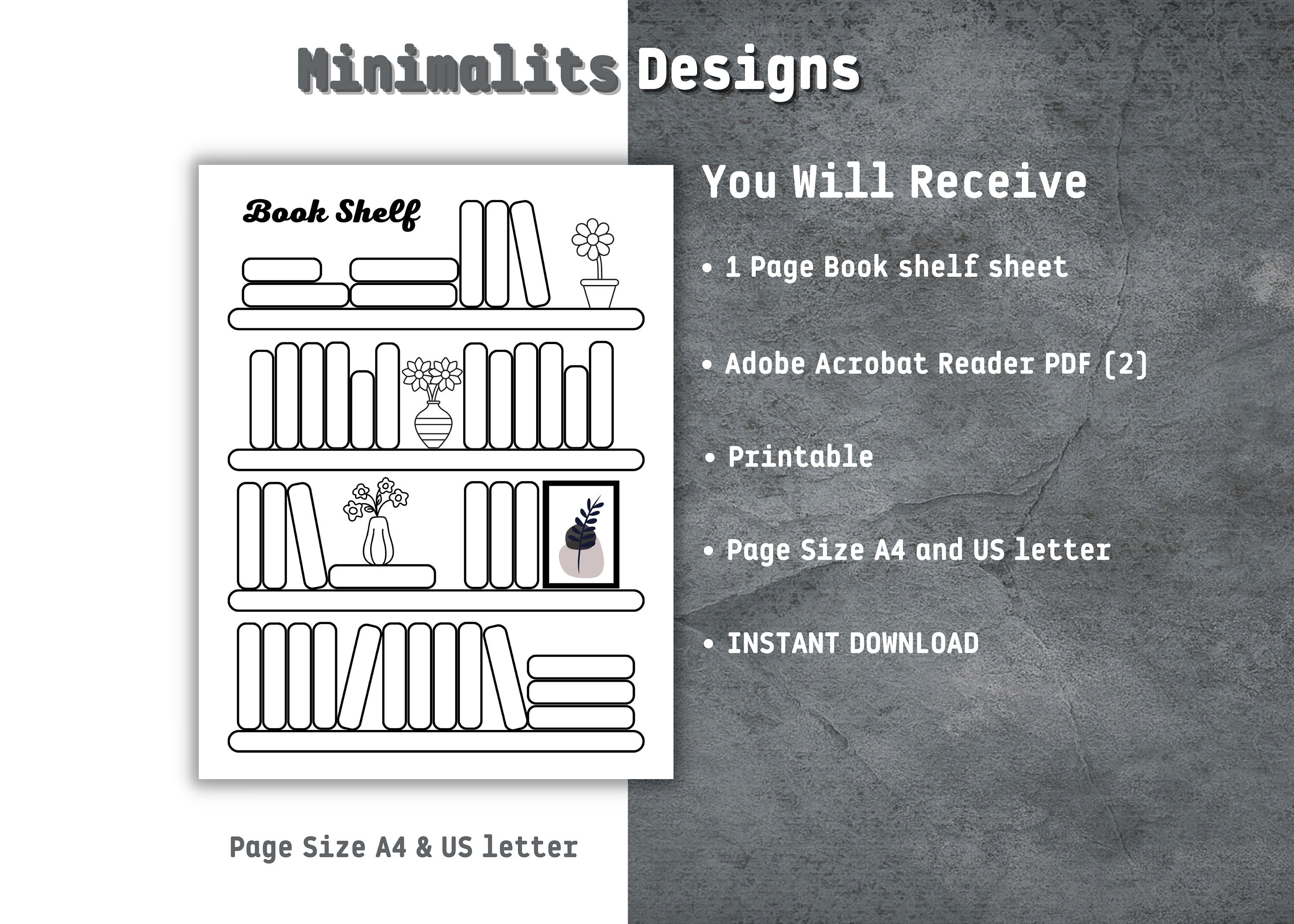Bookshelf Reading Chart Reading Log Bookshelf Tracker Book - Etsy