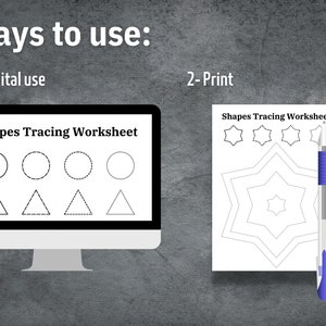 Shapes Tracing Worksheet, Basic Shape Pages, Geometric Shapes, Printable Shapes Tracing, 15 ...