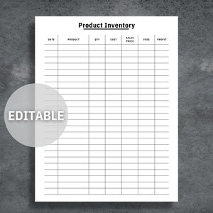 Product Inventory, Product Inventory Management, Editable Product ...