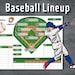 Baseball Lineup, Baseball Lineup Maker, Baseball Game Day Strategy ...