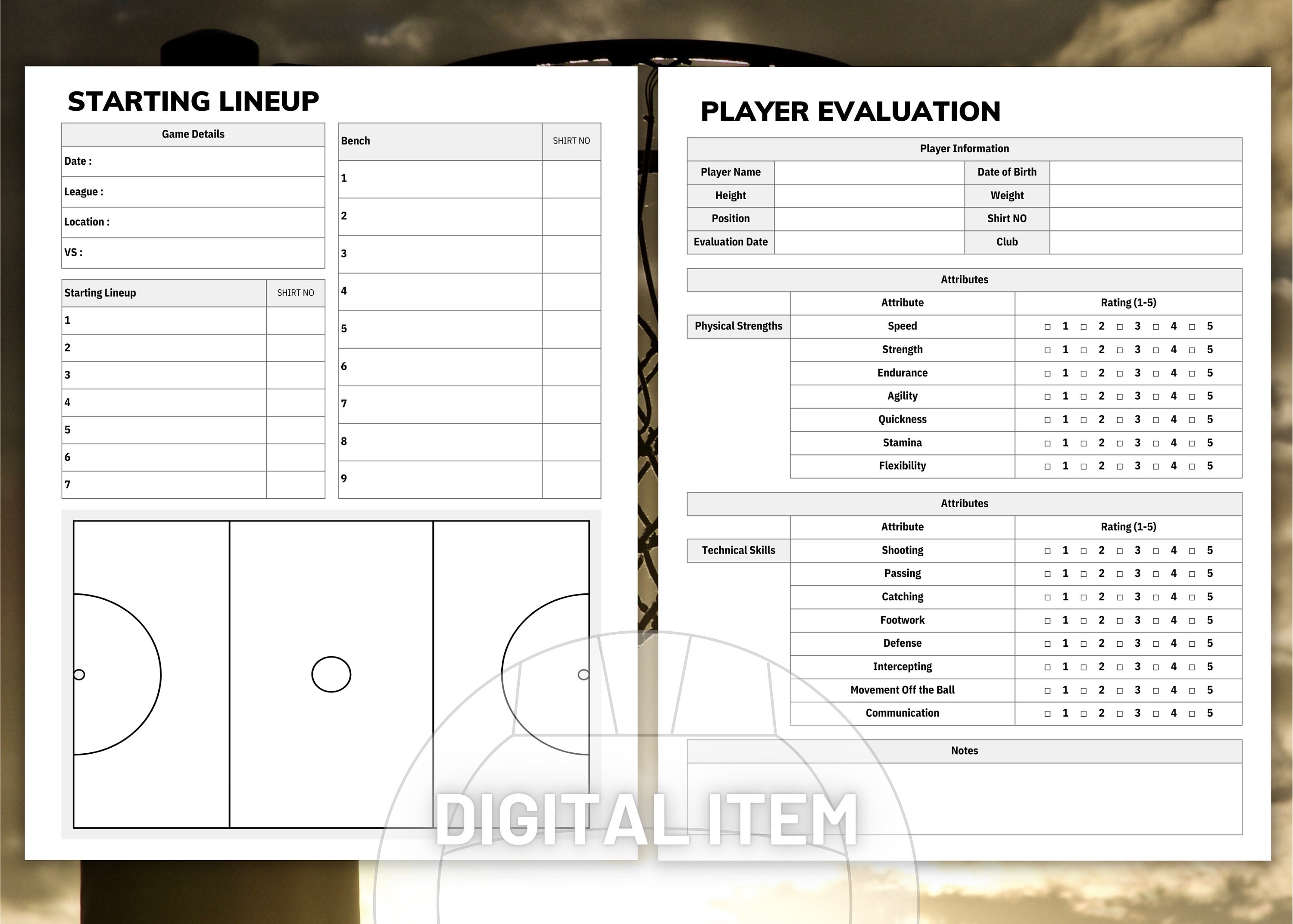 Netball Coaching Template, Netball Practice Plan, Netball Game Day ...