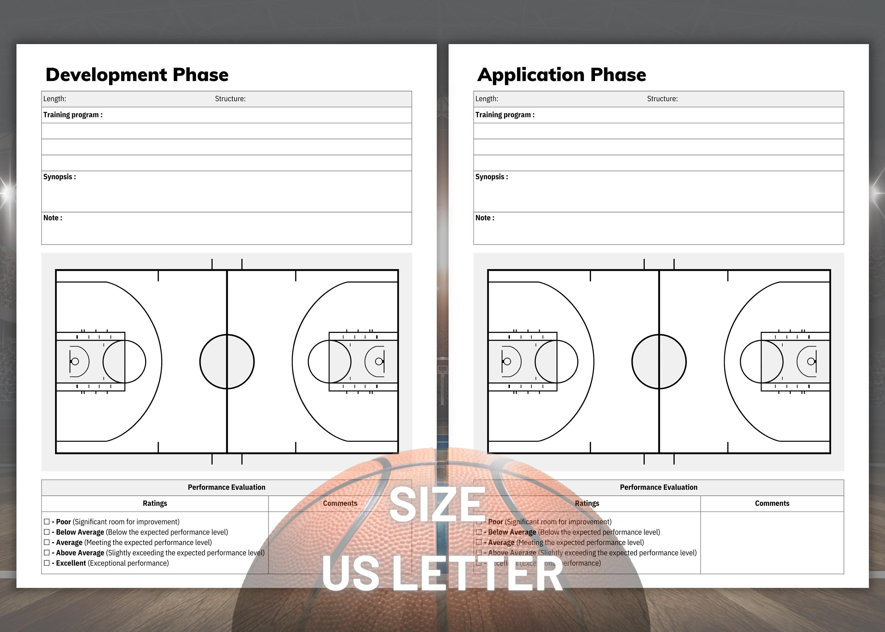 Blank Basketball Practice Plan Template