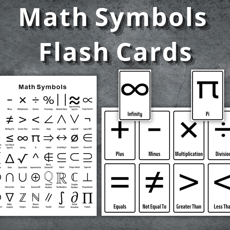 Math Sign - Etsy