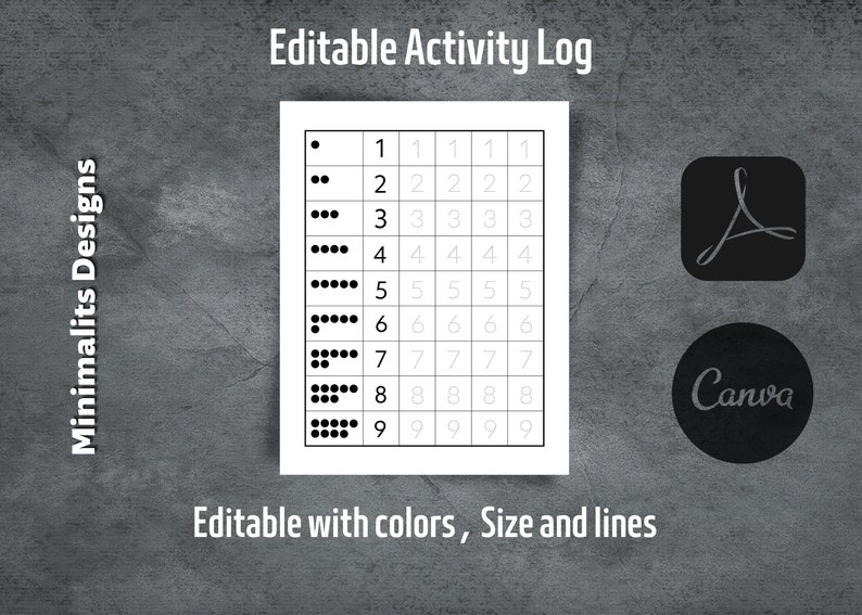 Number Tracing Worksheet, Handwriting Practice, Printable Trace Numbers ...