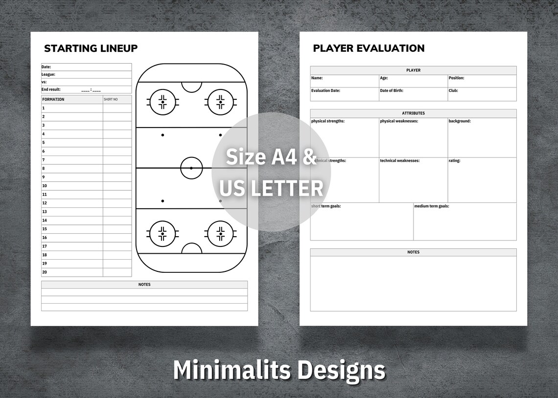 Ice Hockey Coaching Sheet, Ice Hockey Practice Plan, Ice Hockey Game ...