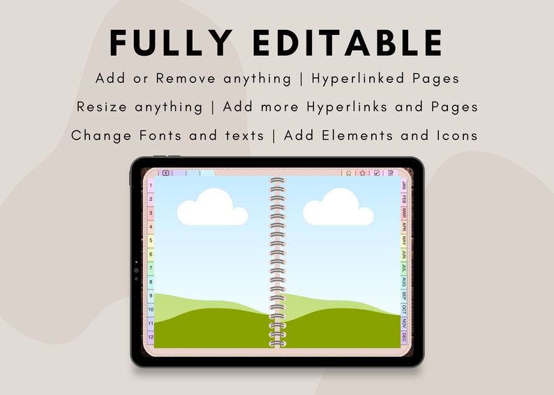 Digital Planner Template Canva Planner Template Editable - Etsy
