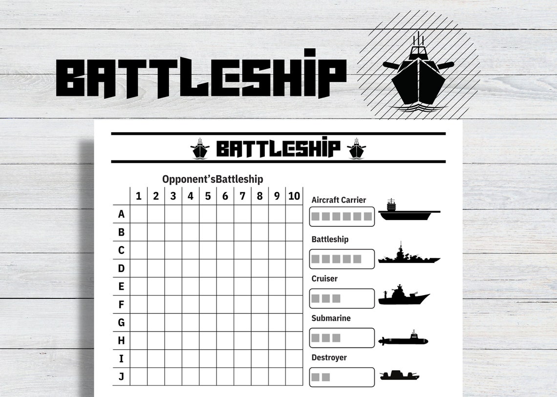 Battleship Game, Battleship Board Game, Battleship Paper Game, Road ...
